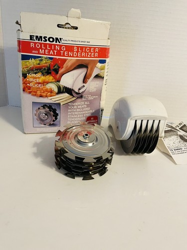Emson Vintage Rolling Slicer and Meat Tenderizer With Blades | eBay