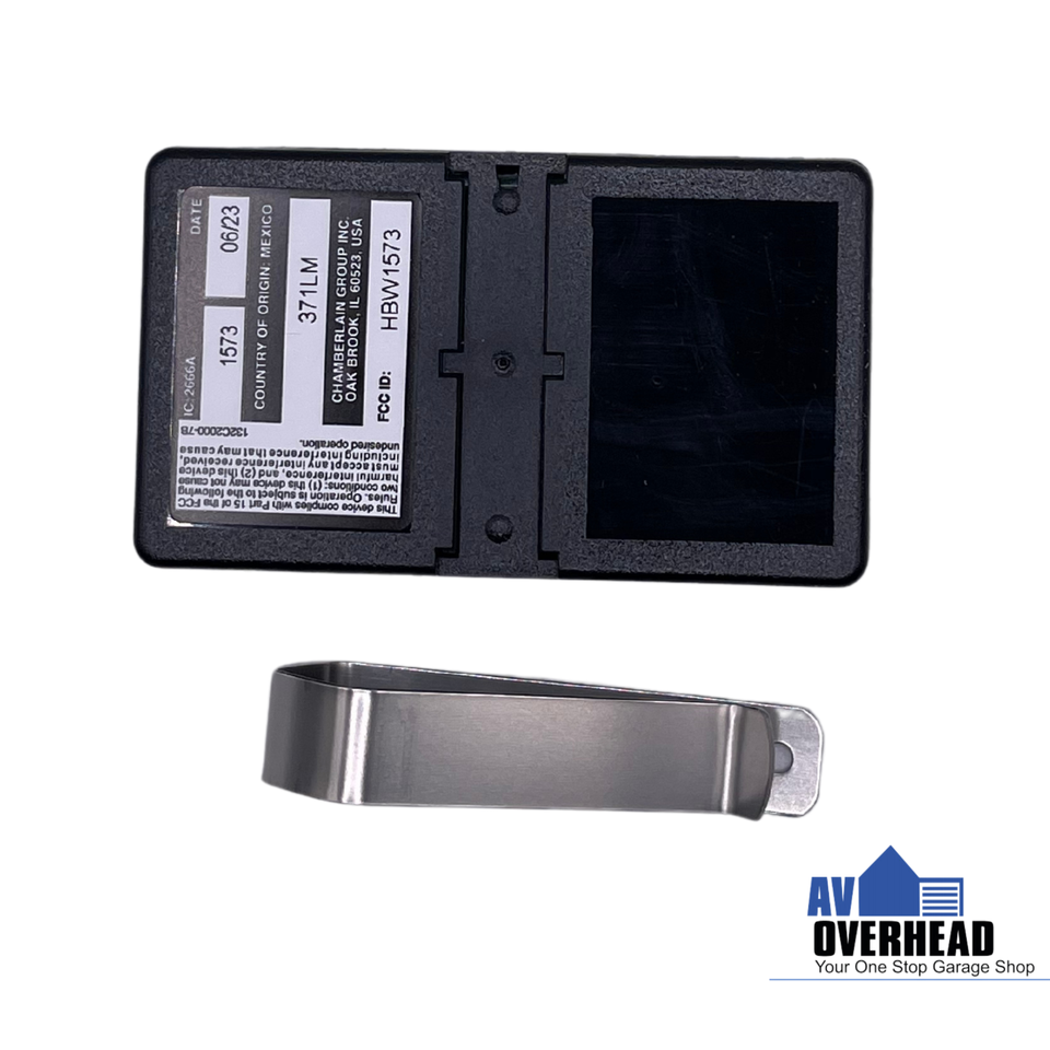 LiftMaster 371LM Garage Door Opener Remote - Black, Garage Door Opener ...