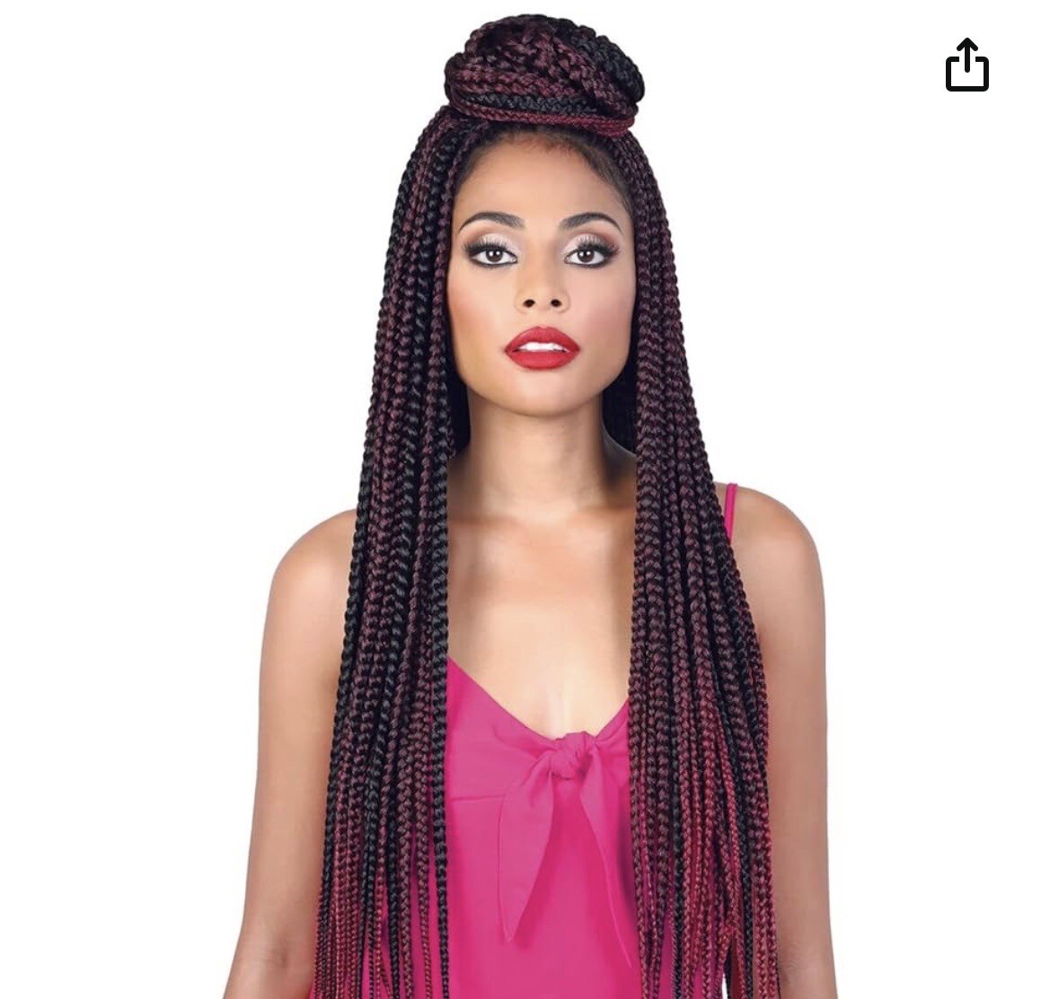 Motown Tress Big Box Braid 3X Pre-looped Crochet Braid. Color 1 | eBay
