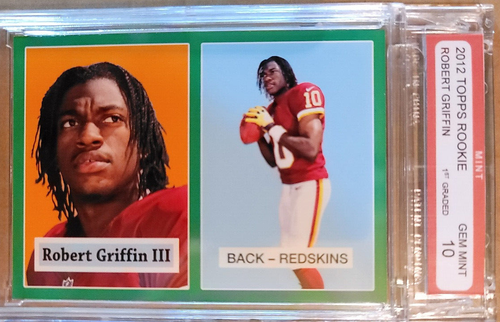 Robert Griffin III Rookie Redskins 2012 Topps Chrome #4 1ST Graded 10 ...
