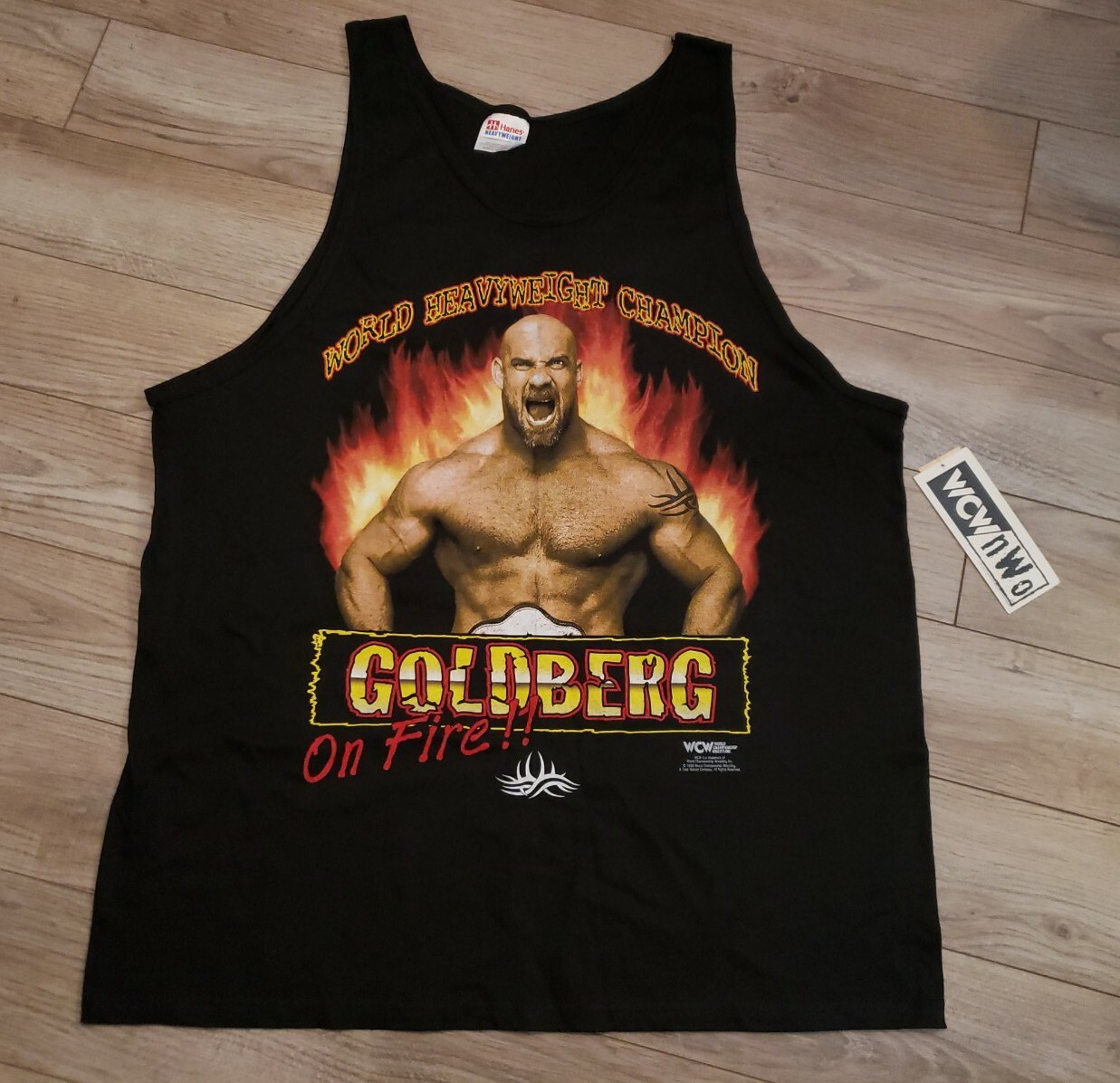 Vtg Vintage WCW WWE Goldberg Wrestling Tank Top NWT S… - Gem
