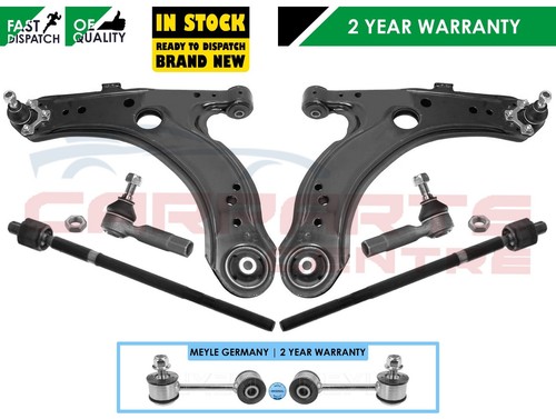 FOR VW GOLF MK4 FRONT WISHBONE ARMS METAL LINKS INNER OUTER RACK TIE ...