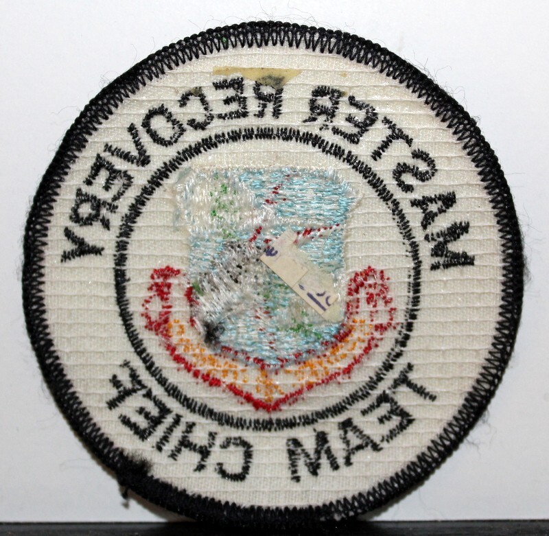 USAF Strategic Air Command SAC Master Recovery Team Chief Full Colored ...