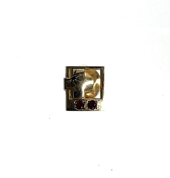 10K Yellow Gold Cross Ruby Tie Tack Pin | eBay