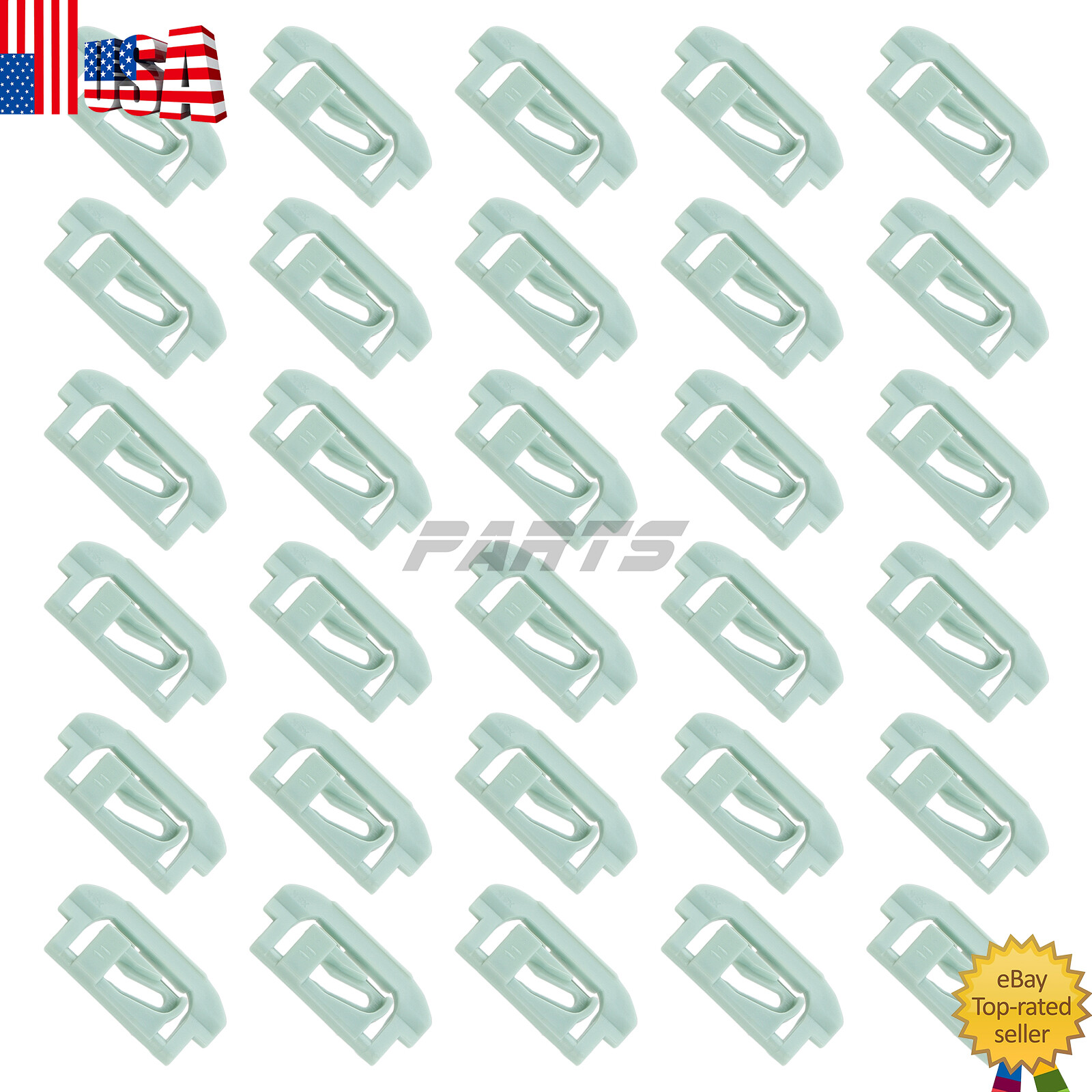 30x Nylon Fits GM Windshield & Rear Window Reveal Moulding Clip ...