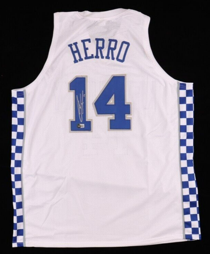 Tyler Herro Signed Kentucky Wildcats Jersey (Beckett) Miami Heat Point ...