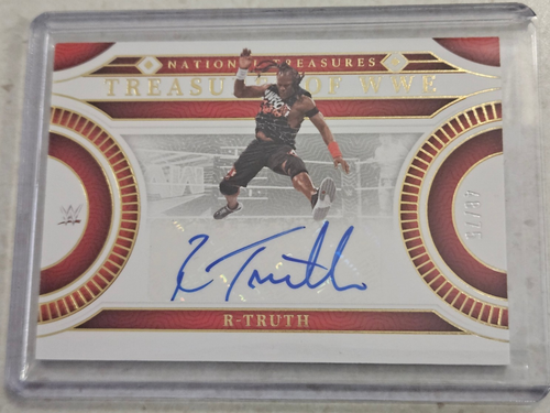 2024 Panini National Treasures of WWE R-Truth Signatures Auto /75 Ron ...