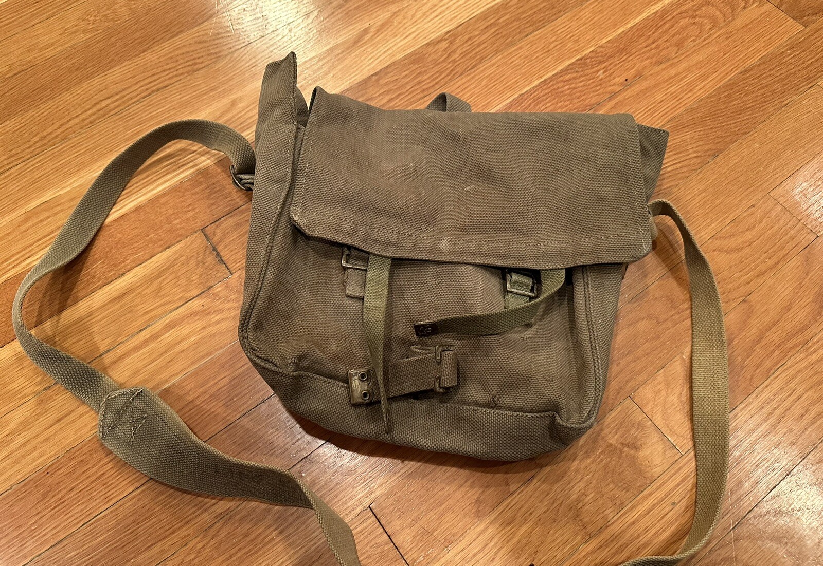 Vintage Army Military Canvas Side Bag Cargo Pack Haversack | eBay