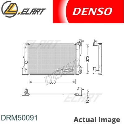 RADIATOR ENGINE COOLING FOR TOYOTA MATRIX E14 2ZR FE DENSO 164100T041 ...