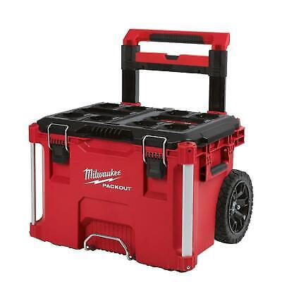 Milwaukee Packout Rolling Tool Box 22 in. Lockable Padded Handle Resin ...