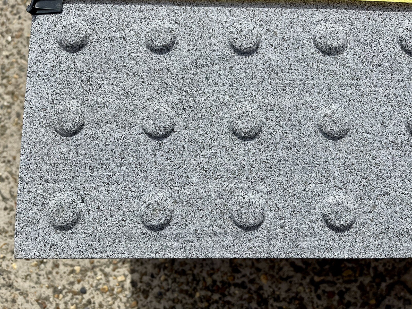 10 x Dimple Mid Grey Tactile Granite Paving , Drive , Patio, Path Wall ...