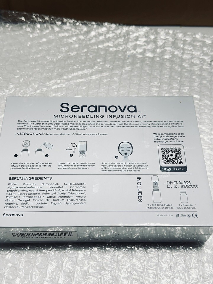 Seranova - Micro Needle for Skin – W/ Collagen & Hyaluronic - 1 Month ...