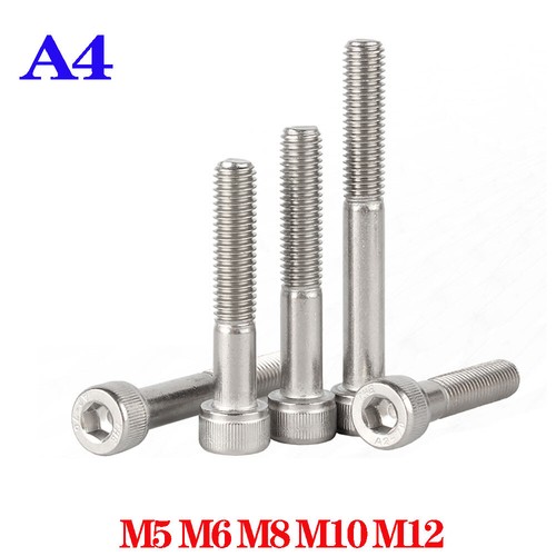 Partially Threaded Socket Cap Screws/Bolts A4 316 Stainless Steel Allen ...