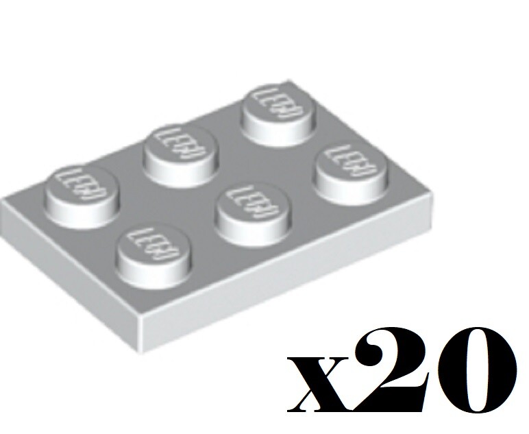 LEGO Lot of 20 Plate 2x3 Select Color 3021 | eBay