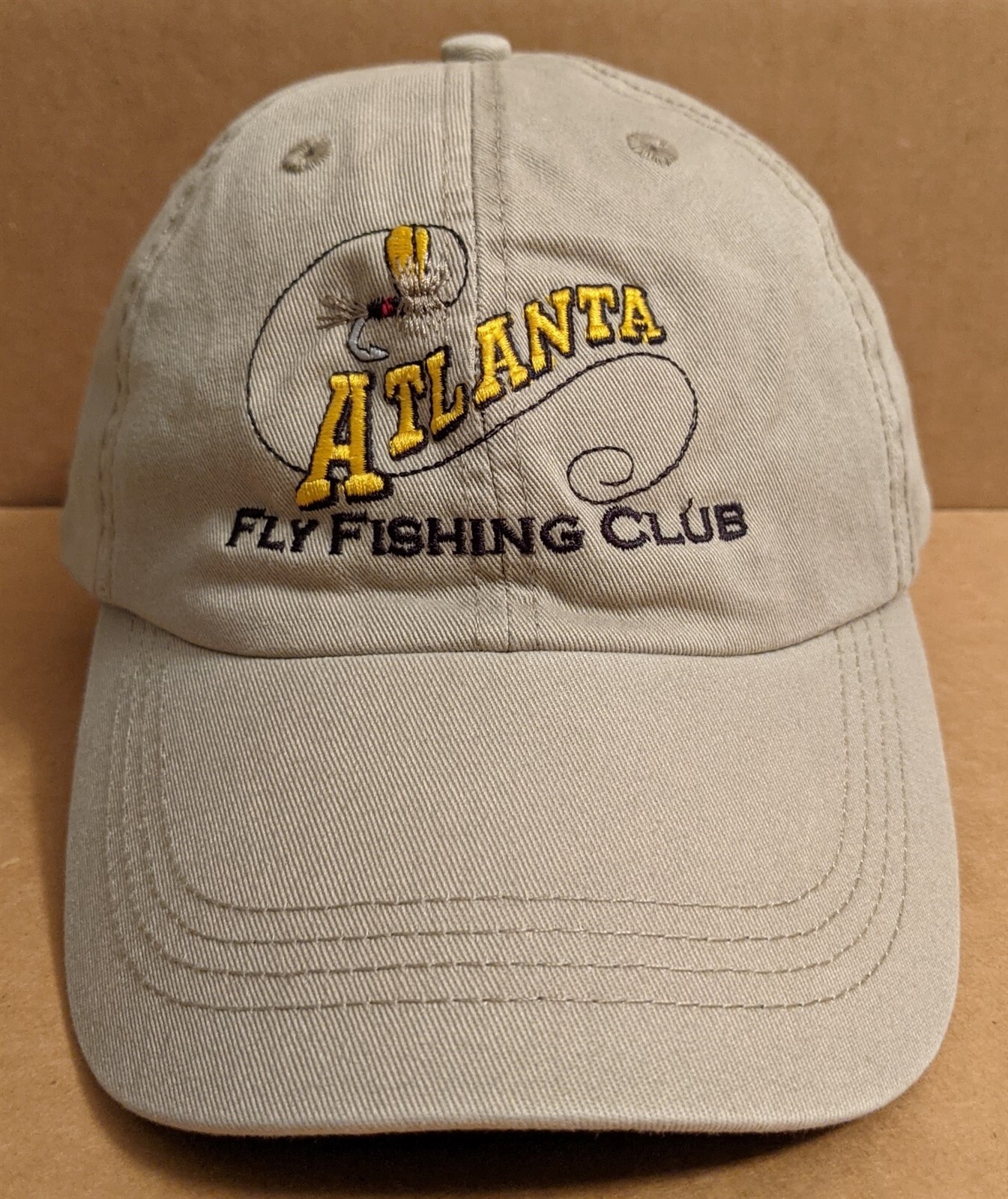 Atlanta Fly Fishing Club AFFC Khaki Tan Baseball Hat … - Gem