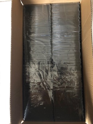 200 Count Case - Slim CD Jewel Case 5.2mm Black Back Disc Storage | eBay