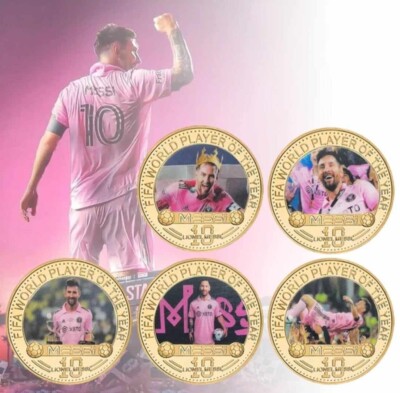 LIONEL MESSI SOCCER COLLECTIBLE 24k Gold COIN SET w/CERTIFICATE OF ...