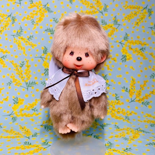 Monchhichi Keychain Sweet Brown SS size plush monkey doll thumb sucker ...