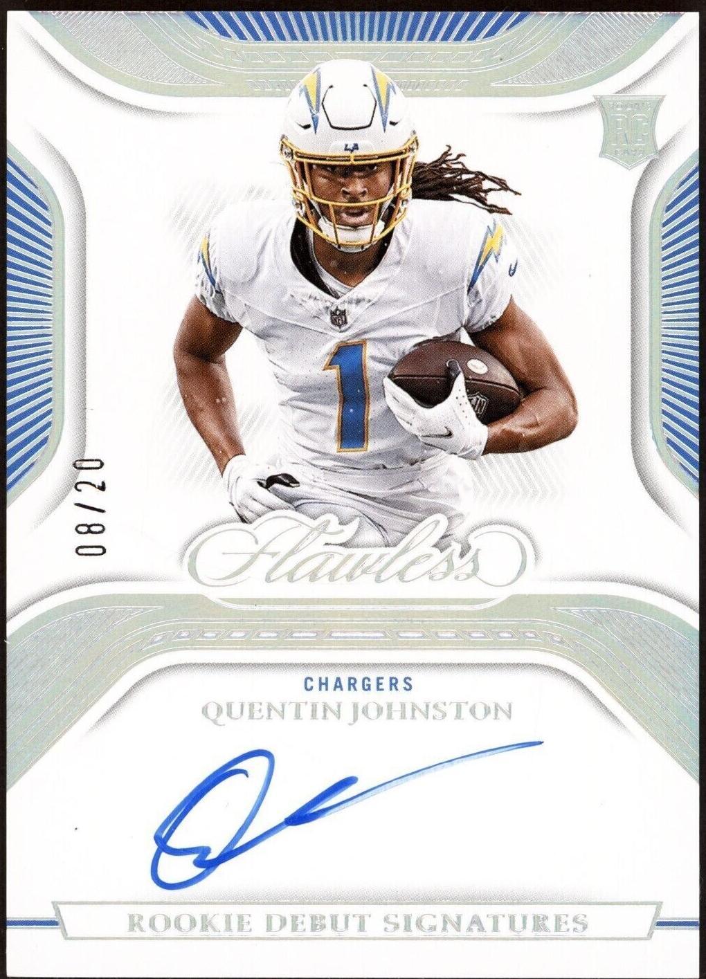 2023 Panini Flawless - Rookie Debut Signatures Quentin Johnston #RDS-8 ...