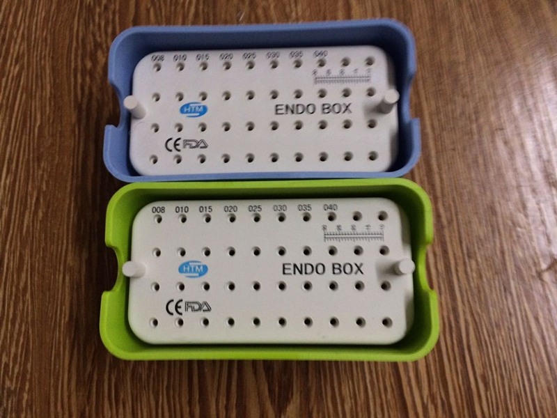 2pcs New Dental Plastic Endo Box With A Ruler Blue & Green | eBay