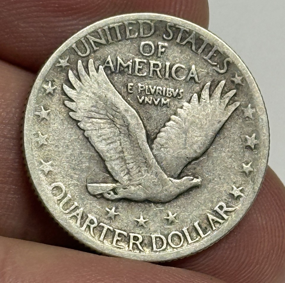 1917-P Type 1 + 1917-D T2 Standing Liberty Silver Quarters, Coin 25c ...