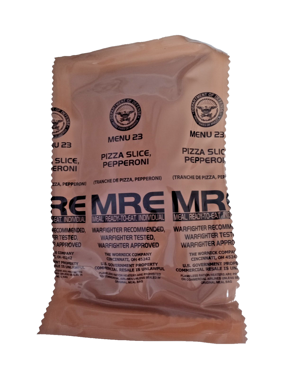 US Military MRE Ration Pack - 2027 - PEPPERONI PIZZA - Army Prepping ...