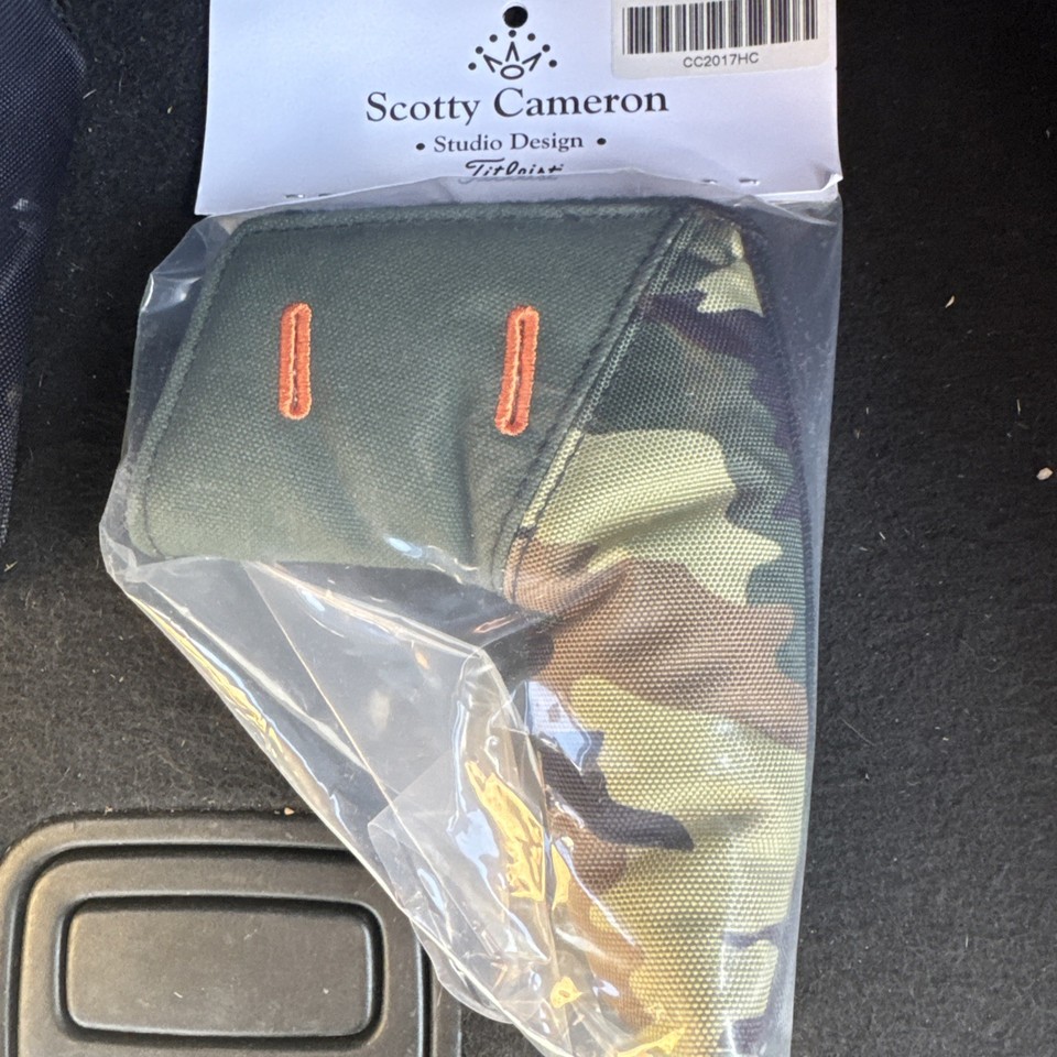 Rare 2017 Scotty Cameron Camouflage Putter Camo Headcover head cover⛳⛳⛳ ...