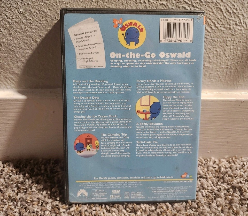 On the Go Oswald DVD 2003 Nickelodeon Junior Edition 97368796140| eBay