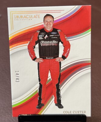 2023 Panini Chronicles Racing - COLE CUSTER *Immaculate Holo Silver ...