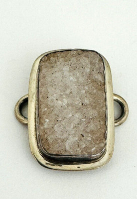 Tabra Sterling Silver Signed Off White Gemstone Connector Charm | eBay