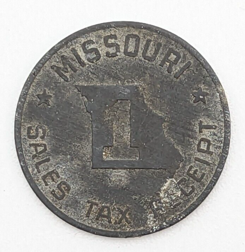 Vintage Missouri 1 Cent Zinc Retail Sales Tax Token | eBay