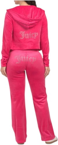 Juicy Couture Black Vixen Hot Pink Track Suit Tracksuit Set NWT $199 ...