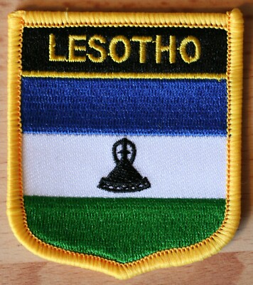 LESOTHO Africa Shield Country Flag Embroidered PATCH Badge P1 | eBay UK
