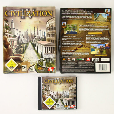 PC CD DVD Spiel Civilization IV Eurobox Big Box Gut | eBay.de