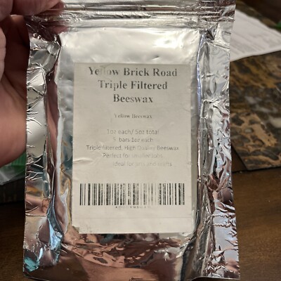 Beeswax Triple Filtered 100% Pure Yellow Bees Wax Blocks Bricks 5 - 1oz ...