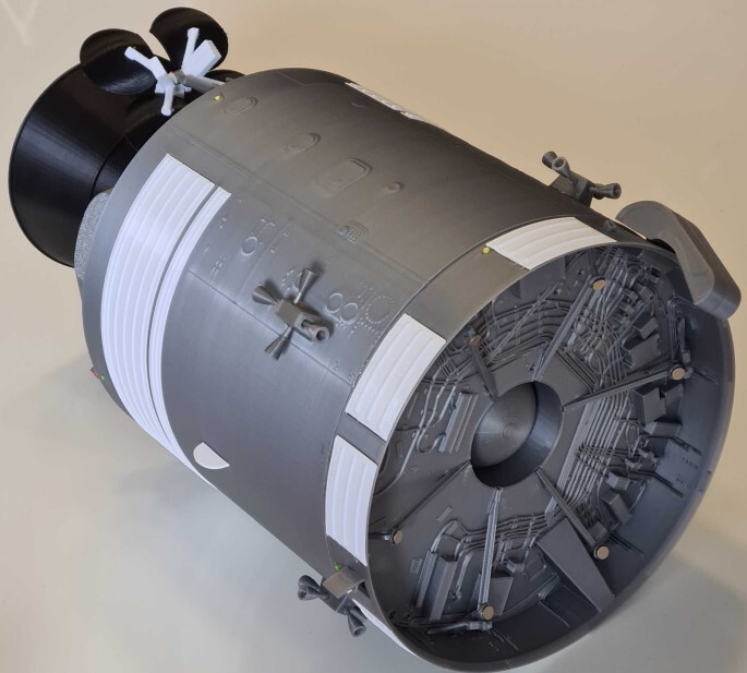 NASA APOLLO 11 CSM 107 Columbia command module and the LM 5 Eagle Lunar ...