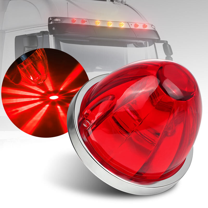 BIG LED Watermelon Lights Indicator Truck Trailer Side Marker Clearance ...