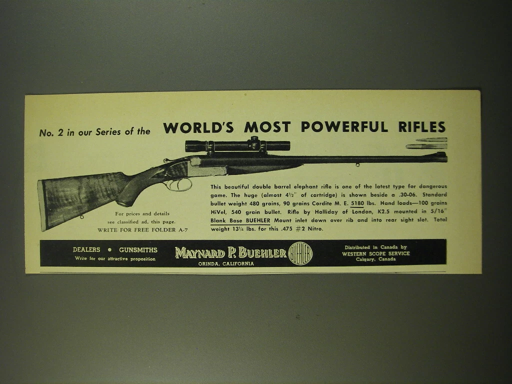 Elephant Gun Double Barrel