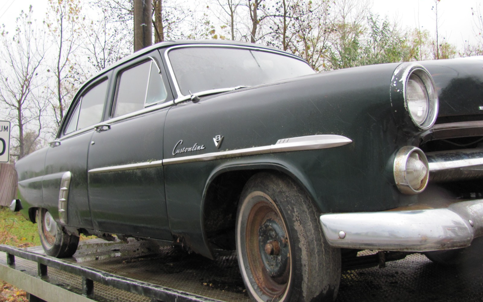 1949 FORD CUSTOMLINE WOODY CUSTOM SEDAN FRONT FENDER TRIM MOLDING LH ...
