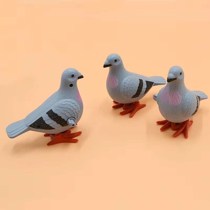 New Kids Clockwork Toy Jumping Pigeon Simulation Animal Cute Winding ...