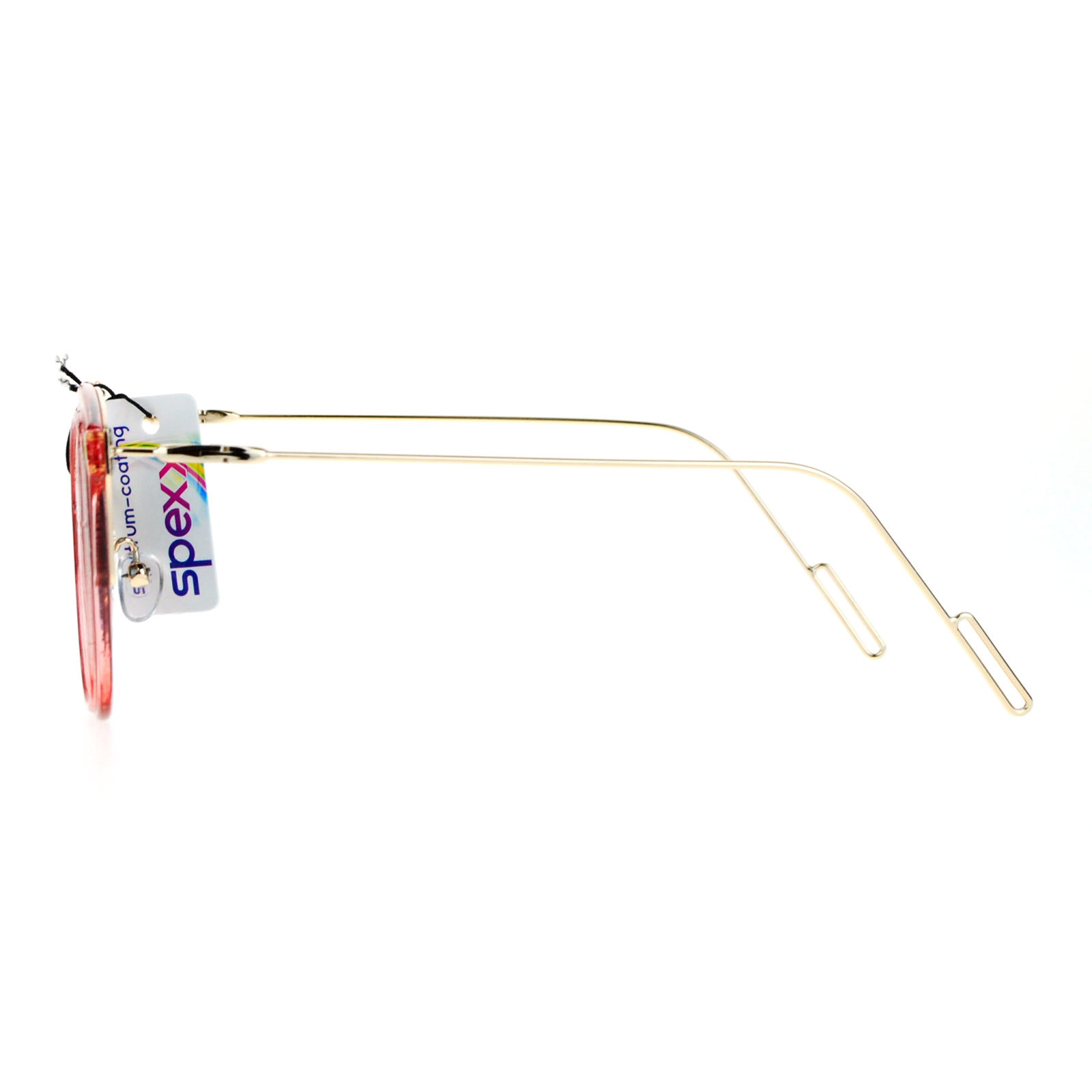 Women's Designer Fashion Sunglasses Flat Top Bar Flat Mirror Lens Frame ...