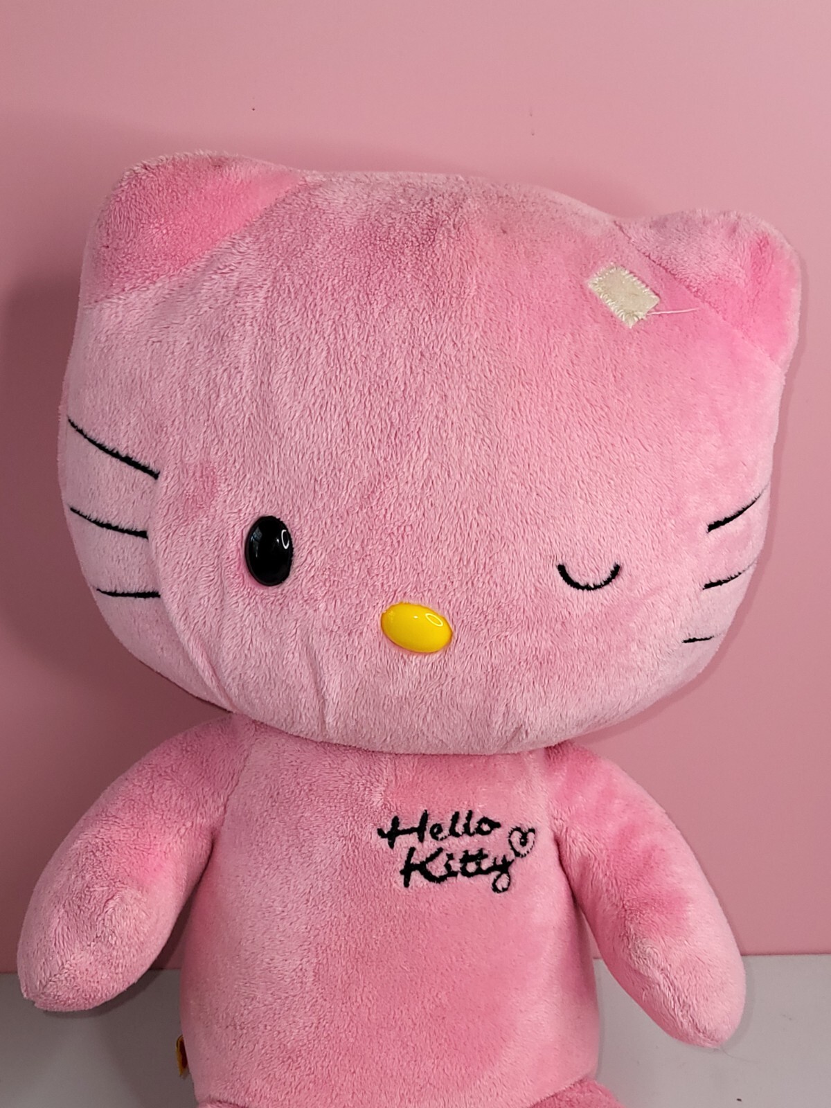 Hello Kitty Build a Bear Pink Winking Plush Leopard Paws 18" No Bow ...