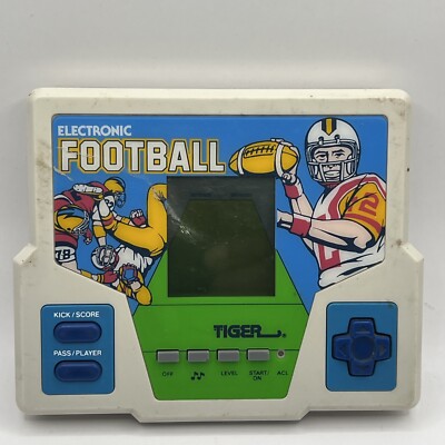 Vintage 1987 Tiger Electronics FOOTBALL Handheld Video Game WORKS ...