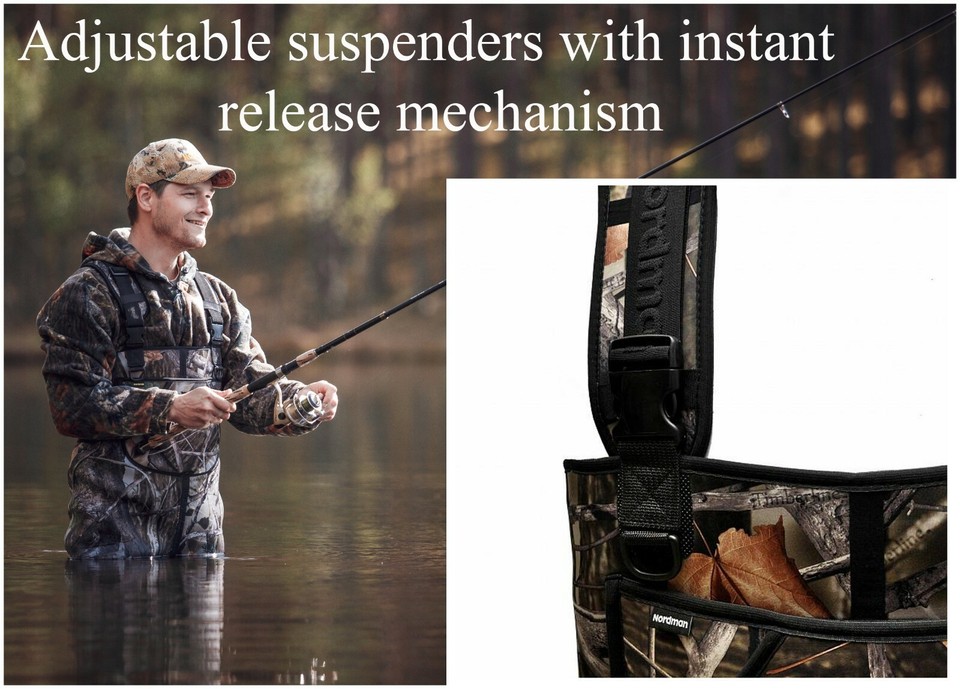 Winter Neoprene Chest Waders for cold water Warm 100% Waterproof ...