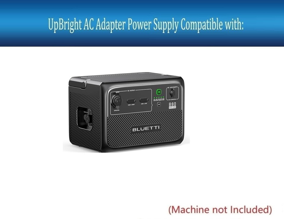 BLUETTI AC Adapter or Car For B80 Expansion Battery | 806Wh Portable ...