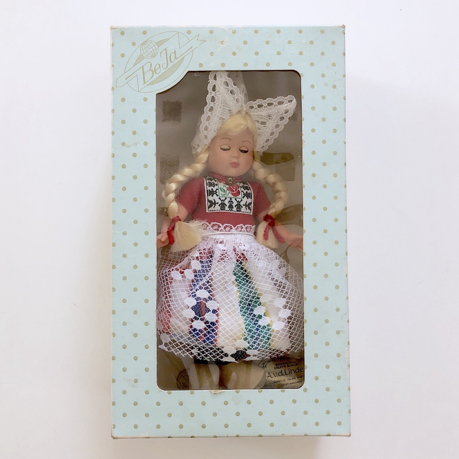 BeJa Dutch Girl Doll Original Box Vintage 7.5” Tall Authentic Holland ...