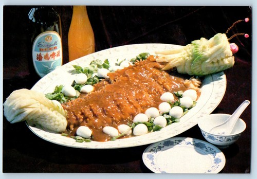 Shanghai China Postcard Pearl-Rimmed Sea Cucumber c1960's Unposted ...