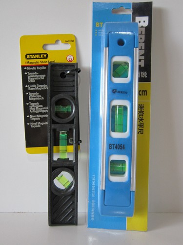 200mm MINI SPIRIT MAGNETIC LEVELS. 3 LEVELLING BUBBLES. POCKET SIZE ...