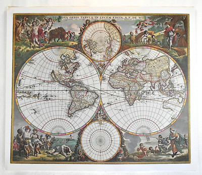 FREDERICK DE WIT ATLAS MINOR 1670 BY NICOLAAS VISSCHER 1719 ...
