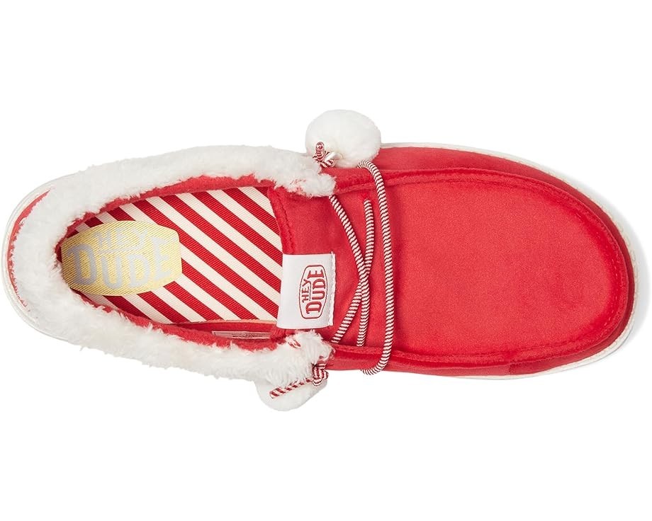 Hey Dude Wendy Mrs Claus Women's Sneakers & Athletic Shoes Red Soft NEW ...